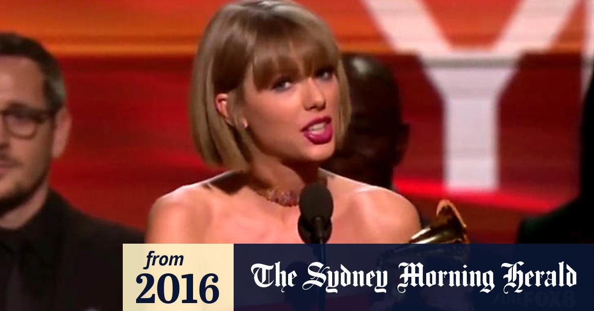 Video Grammys 2016 Taylor Swifts Acceptance Speech